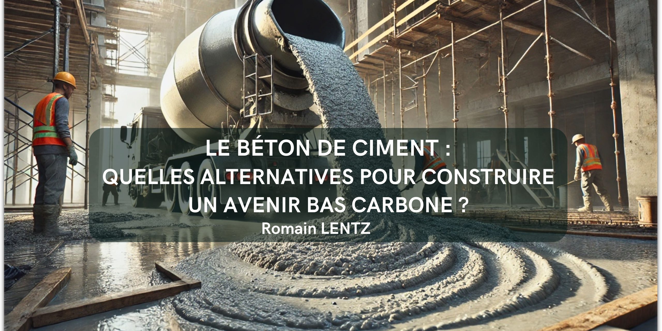 Le béton de ciment : quelles alternatives pour construire un avenir bas ...